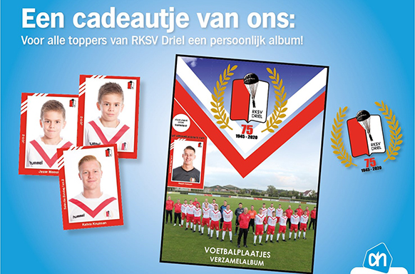 RKSV Driel start 75-jarige jubileum jaar met een voetbalplaatjes boek ...